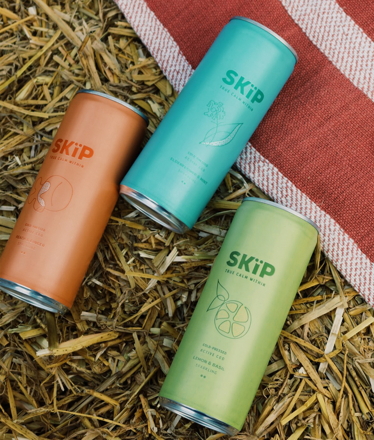 Cold-Pressed Sparkling CBD Drinks – Skip