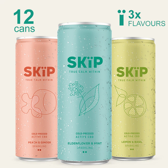 Cold-Pressed Sparkling CBD Drinks – Skip